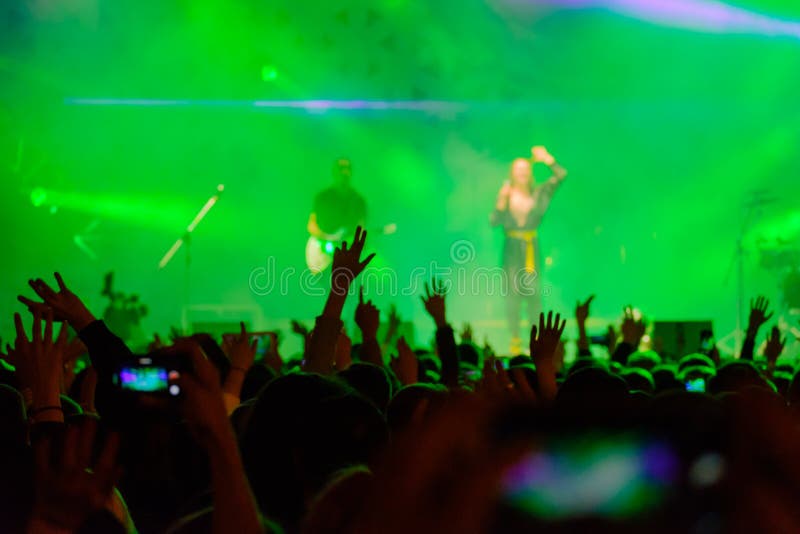Group Performing at Live Concert Editorial Stock Photo - Image of band ...