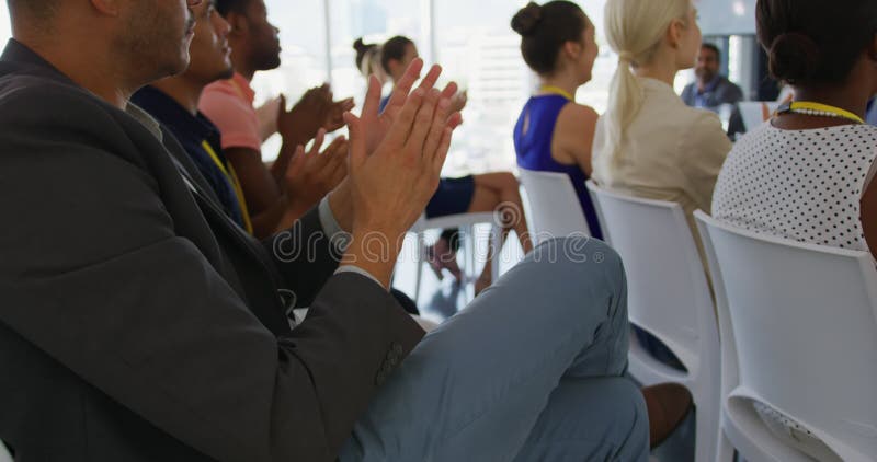Audience Clapping at a Conference Stock Footage - Video of seminar ...