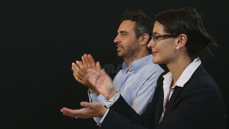 Hands Clapping on Green Screen with Clap Sound Stock Video - Video of ...