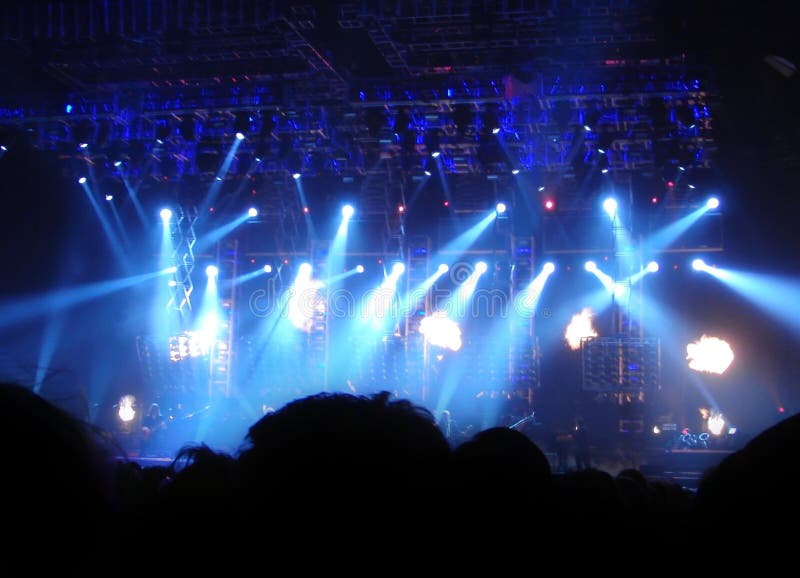 Audience at Concert stock photo. Image of arts, lights - 12165944