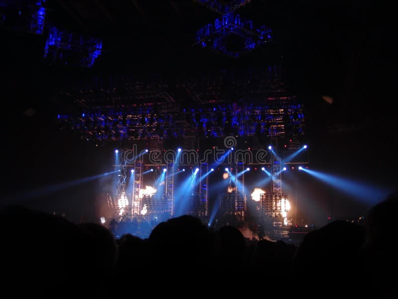 Audience at Concert stock photo. Image of arts, lights - 12165944