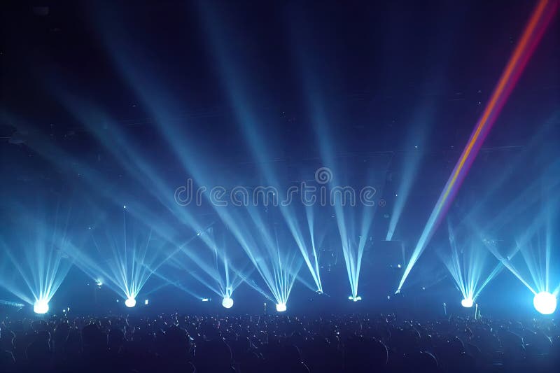 Audience Crowd People at Abstract Concert Stock Photo - Image of stage ...