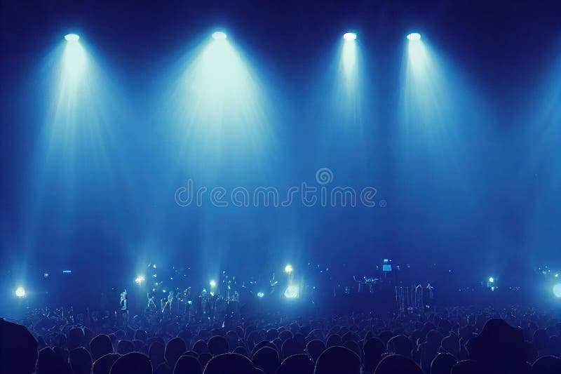 Audience Crowd People at Abstract Concert Stock Image - Image of ...