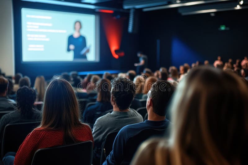 Audience Attentively Listening To a Presenter during a Professional ...