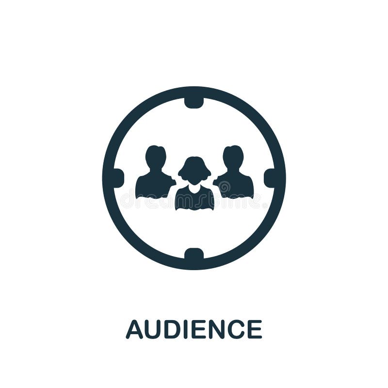Audience Icon. Simple Element from Social Media Collection. Creative ...