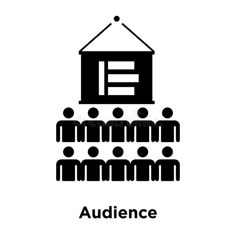 Audience Concept Vector Linear Icon Isolated on Transparent Back Stock ...