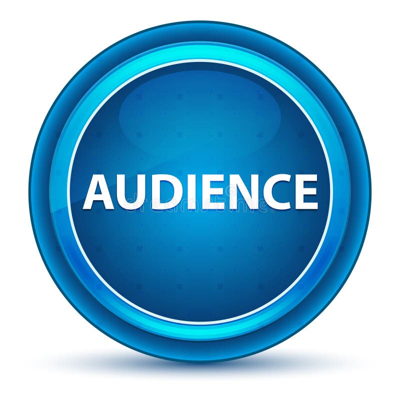 Audience Round Blue Push Button Stock Illustration - Illustration of ...