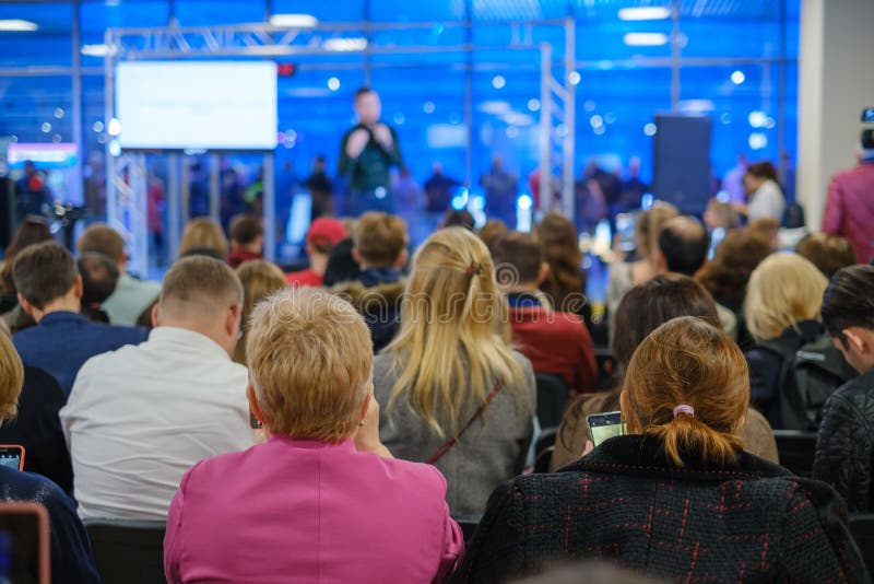 Audience Listens Lecturer at Workshop Editorial Image - Image of ...