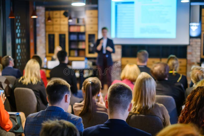 Audience Listens Lecturer at Workshop Editorial Stock Image - Image of ...