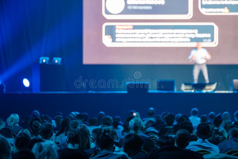 Audience Listens Lecturer at Workshop Editorial Photography - Image of ...
