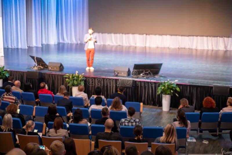 Audience Listens Lecturer at Workshop Editorial Stock Photo - Image of ...
