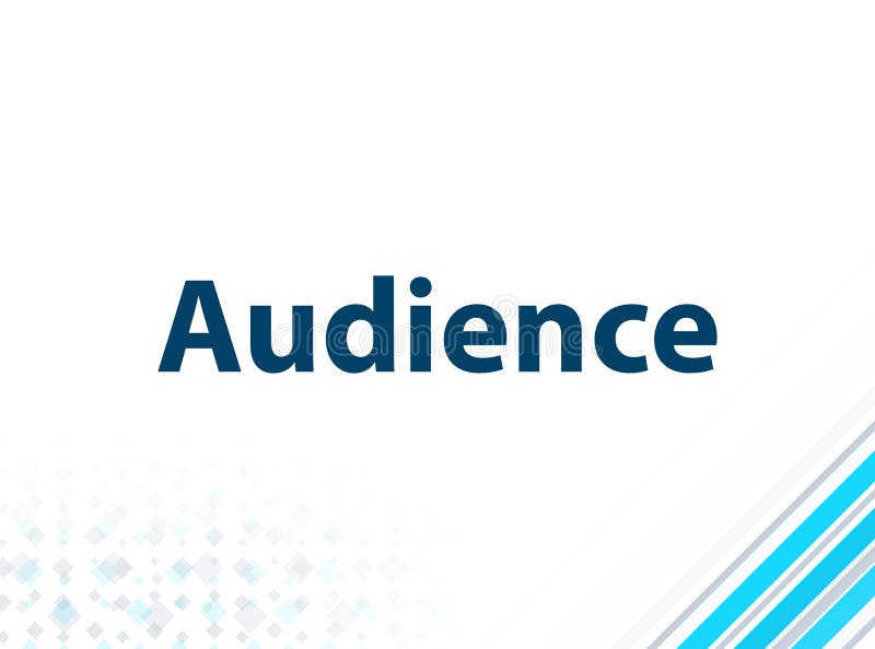 Audience Modern Flat Design Blue Abstract Background Stock Illustration ...