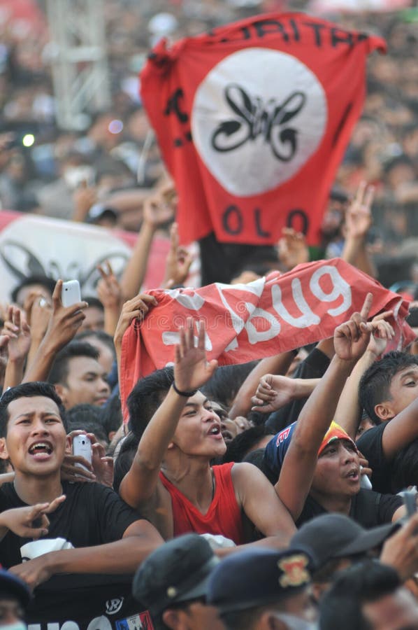 The Audience Music Performances Band Slank Editorial Photo - Image of ...