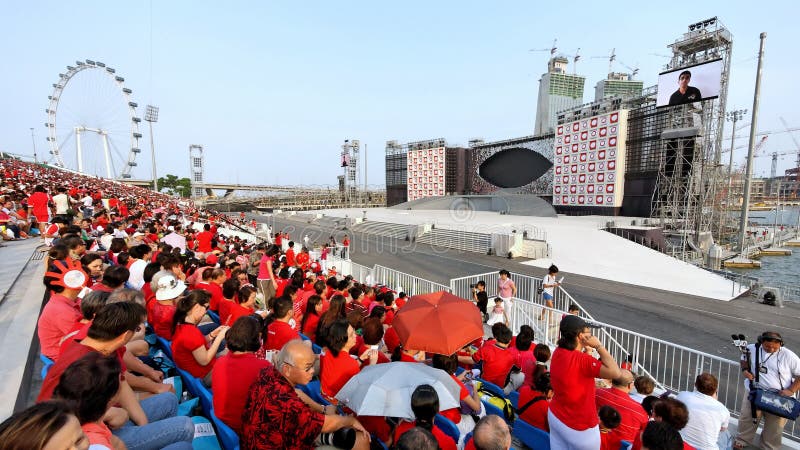Audience and Stage at NDP 2009 Editorial Stock Photo - Image of ...