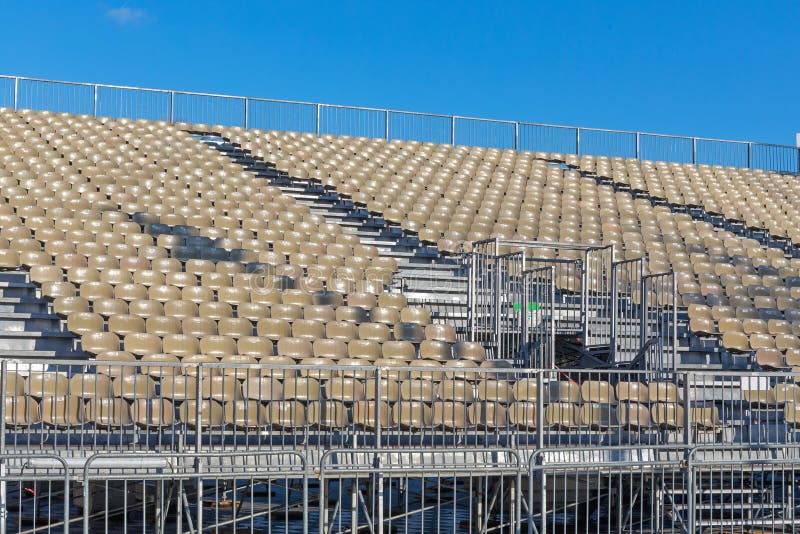 Audience Stands stock image. Image of outdoor, steel - 199576469