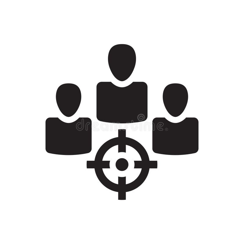 Audience Target Icon - Customer Target Icon - Group Target Stock ...