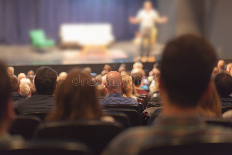 Audience at the theater stock image. Image of attendance - 172950205