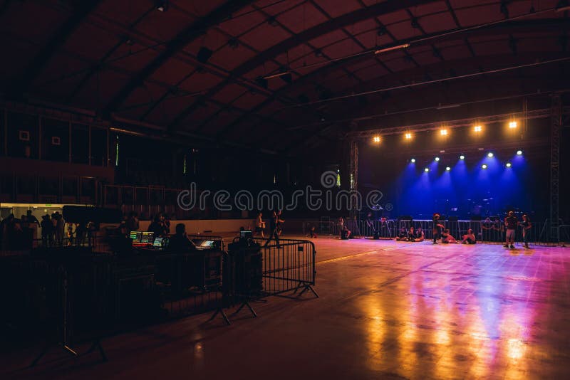 Audience Waiting for Speaker at Conference Presentation Stock Photo ...