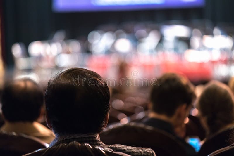 Audience Watching Concert Show in the Theater Editorial Stock Photo ...