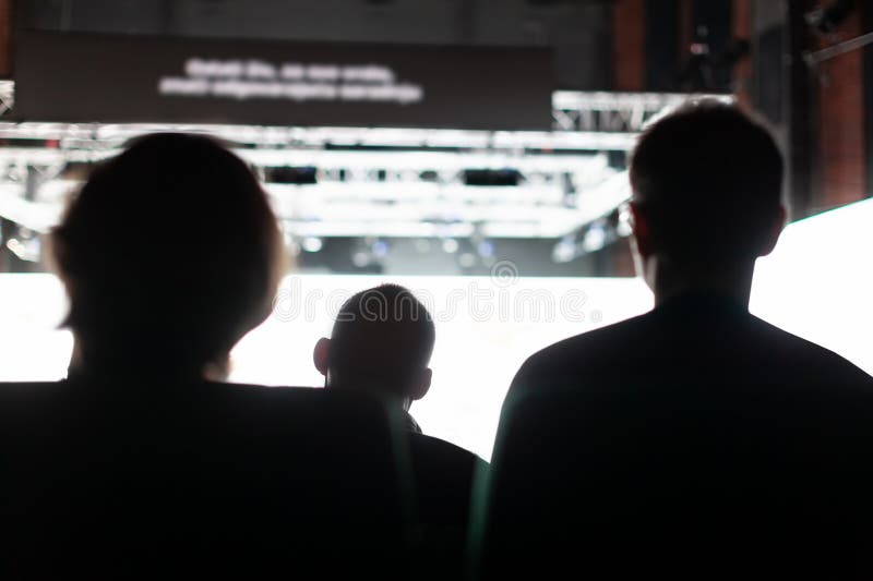 Audience Watching a Theater Play Stock Photo - Image of event, crowd ...