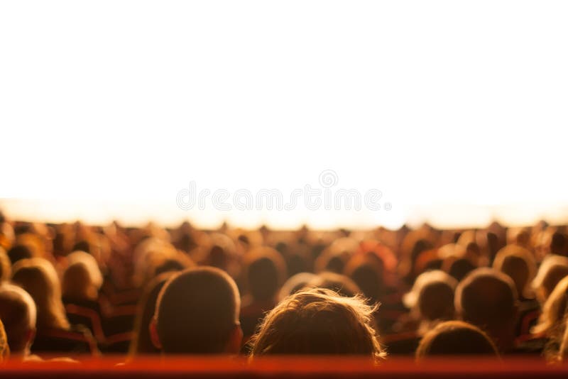 Audience Watching Theater Play Stock Image - Image of crowd, relax ...