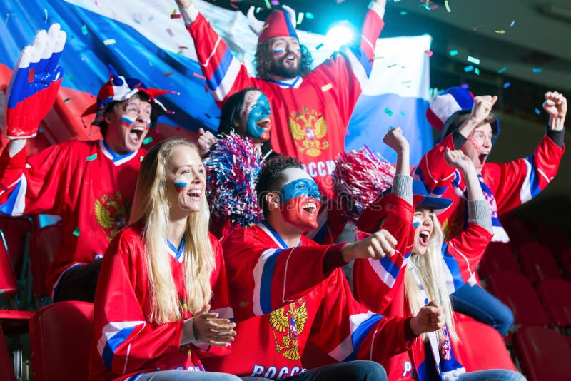 Audience stock photo. Image of hockey, clothing, caucasian - 67473500