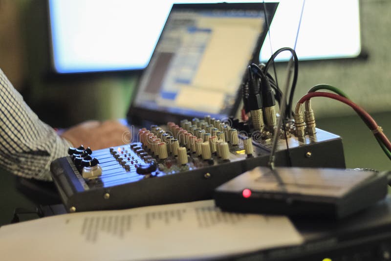 Audio Amplifier To Adjust the Sound Editorial Photo - Image of audio ...