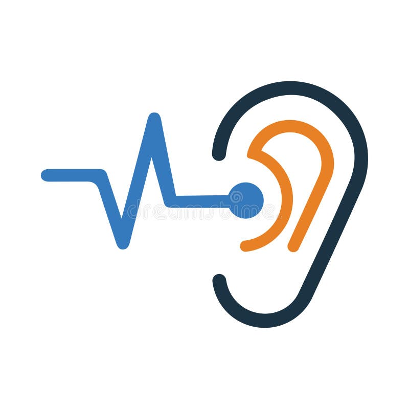 Audio, Audiology, Ear, Ear Audiology Icon Stock Vector - Illustration ...