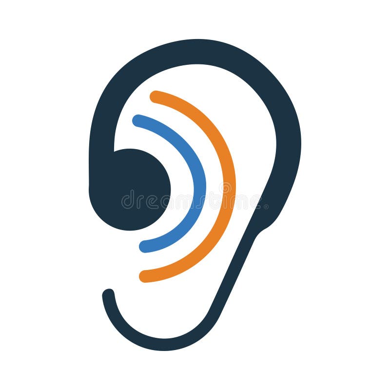Audio, Audiology, Ear, Ear Audiology Icon Stock Vector - Illustration ...