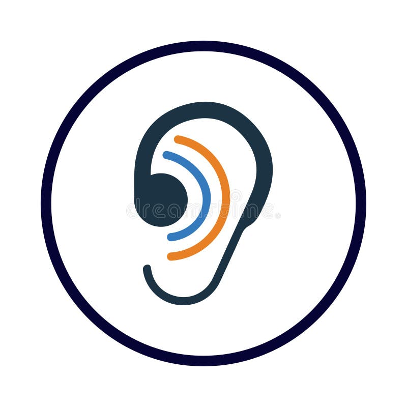 Audio, Audiology, Ear, Ear Audiology Icon Stock Vector - Illustration ...