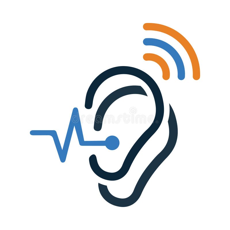 Audio, Audiology, Ear, WIFI, Audiology Icon Stock Vector - Illustration ...