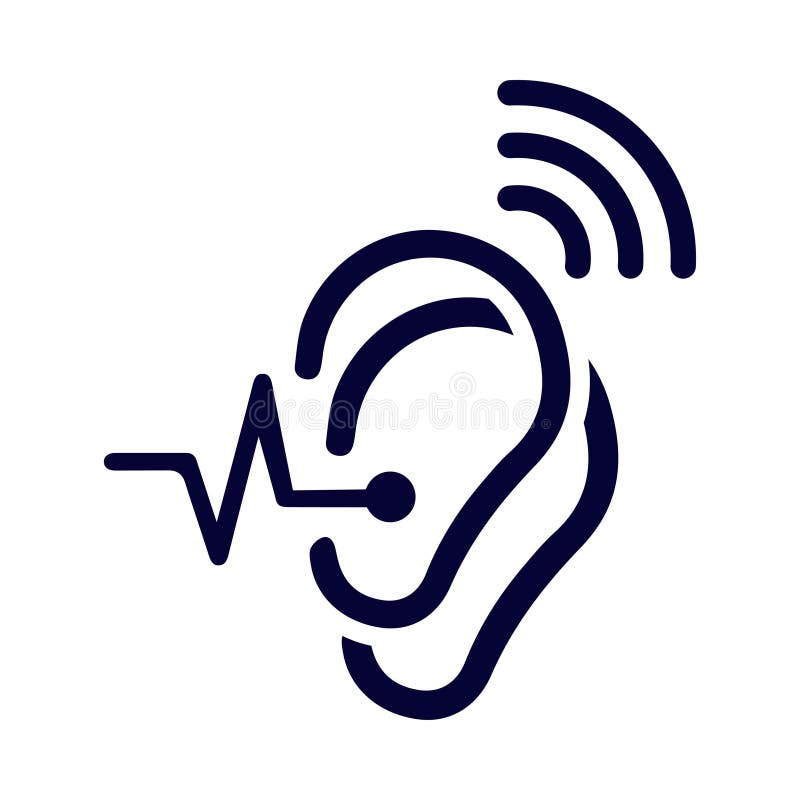 Audio, Audiology, Ear, WIFI, Audiology Icon Stock Vector - Illustration ...