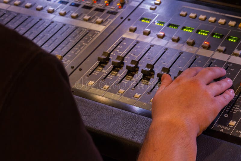 Audio Board stock photo. Image of band, channels, church - 68424592