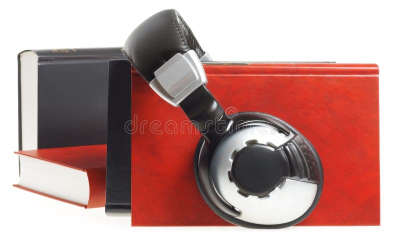 Audio book stock photo. Image of book, audio, blue, listening - 14128110