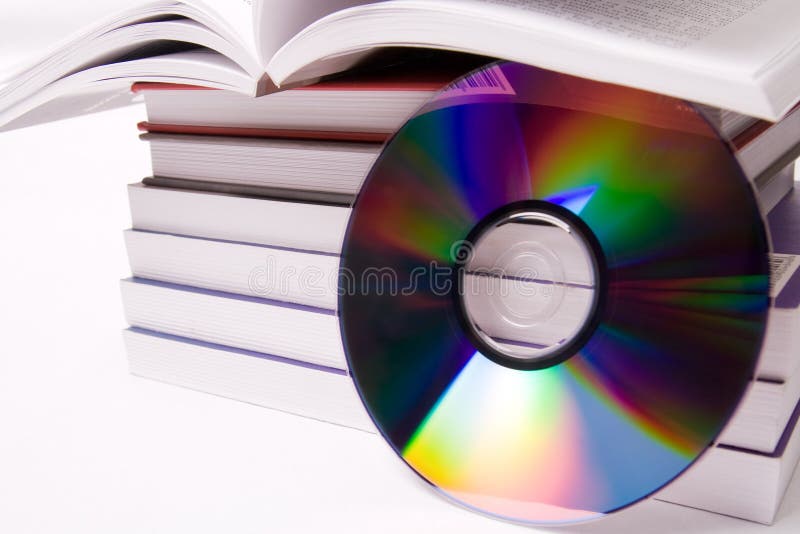 Audio Book Concept - Pile of Books and One Cd Stock Photo - Image of ...