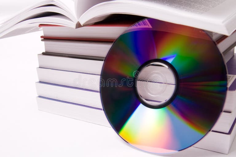 Audio Book Concept - Pile of Books and One Cd Stock Photo - Image of ...