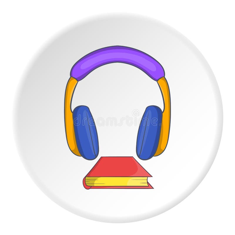 Audio Book Icon, Cartoon Style Stock Vector - Illustration of object ...