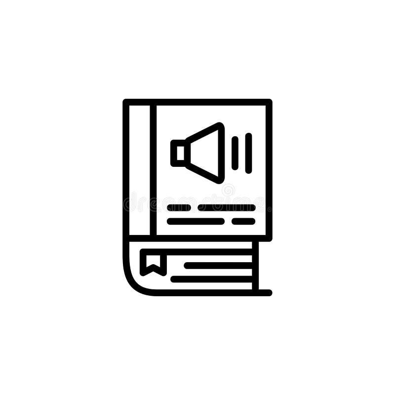 Audio Book Icon. Online Learning Icon. Perfect for Application, Web ...