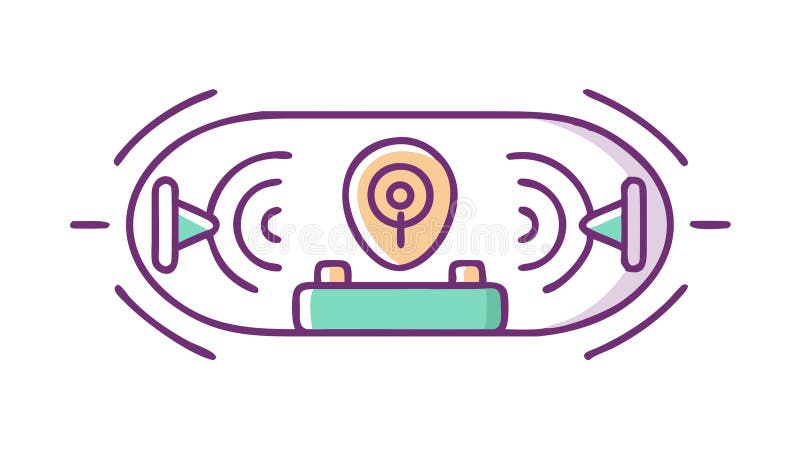 Audio Broadcasting Sound Waves, Vector Design Generative AI Stock ...