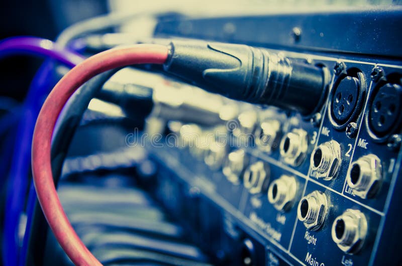 Audio cable stock photo. Image of jack, electronic, recording - 45977682
