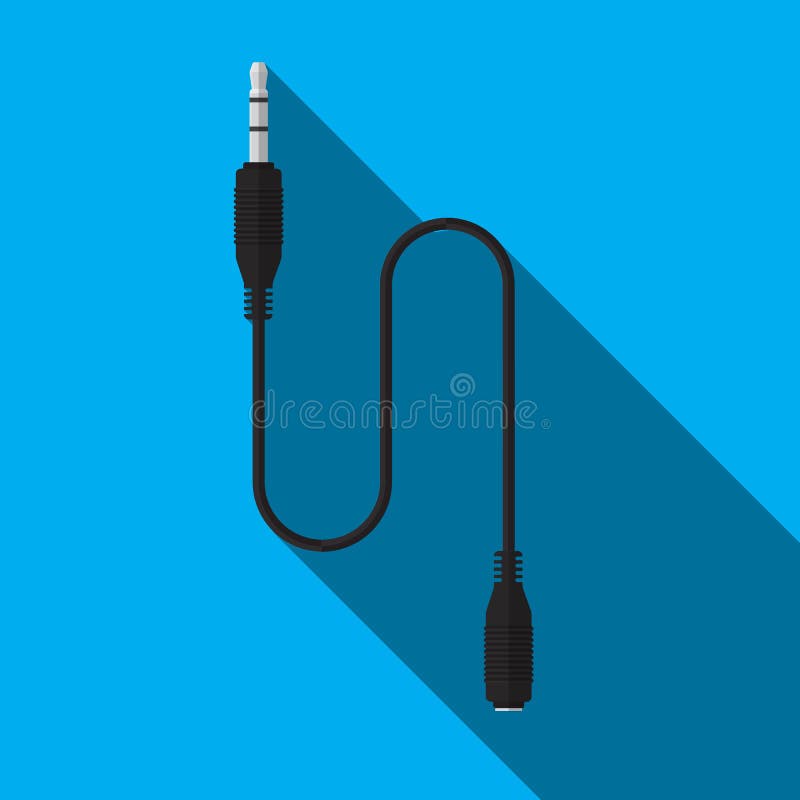 Audio cable. stock illustration. Illustration of audio - 157373431