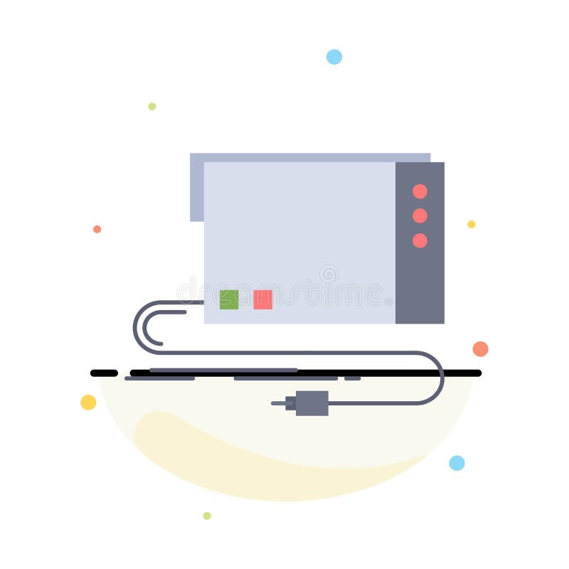 Audio, Card, External, Interface, Sound Flat Color Icon Vector Stock ...