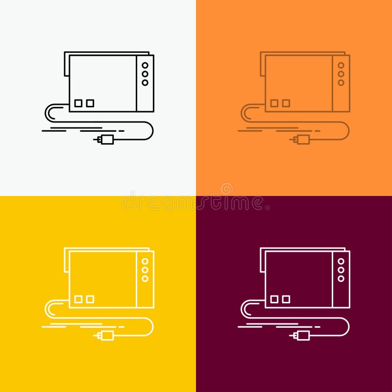 Audio, Card, External, Interface, Sound Icon Over Various Background ...