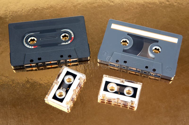Audio Cassette. Device for Working with Voice and Journalism Stock ...