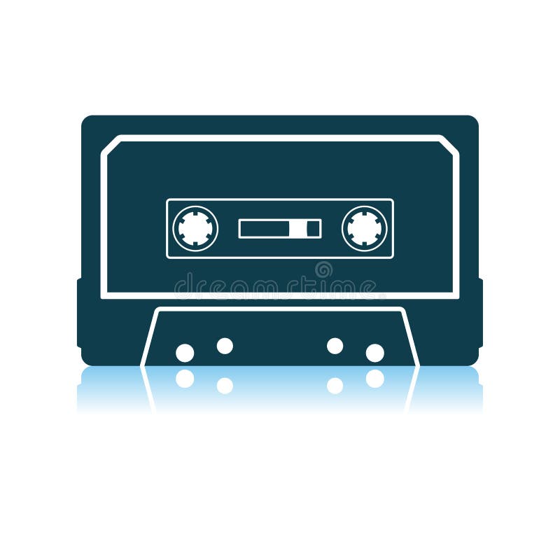 Audio Cassette Icon stock vector. Illustration of compact - 146903937