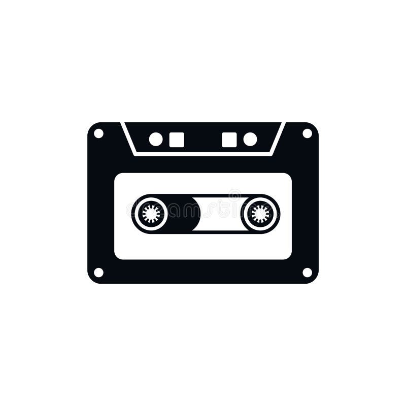 Audio Cassette Icon Vector Logo Design Template Stock Vector ...