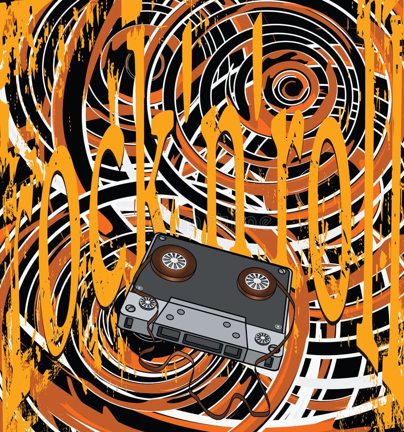Audio Cassette and the Poster Stock Vector - Illustration of obsolete ...