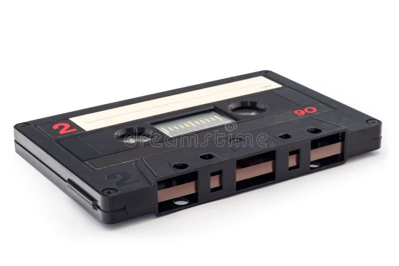 Audio Cassette Tape - Old Vintage Compact Audio Cassette on Its Side ...