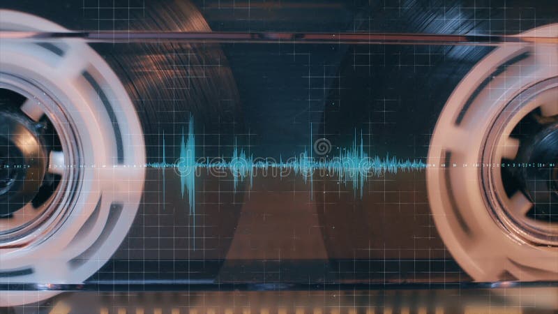Audio Cassette Using Visual Sound Signal Stock Illustration ...