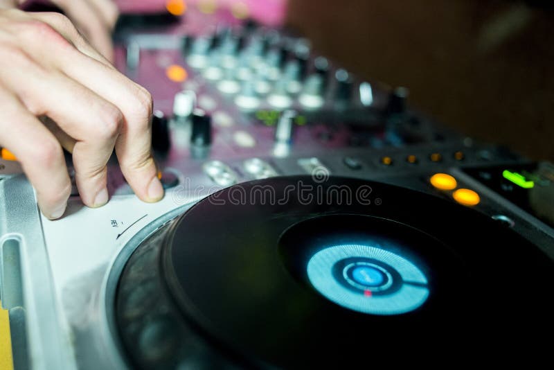 The Console Control Panel of a Large Hi-fi System. Audio Equipment ...